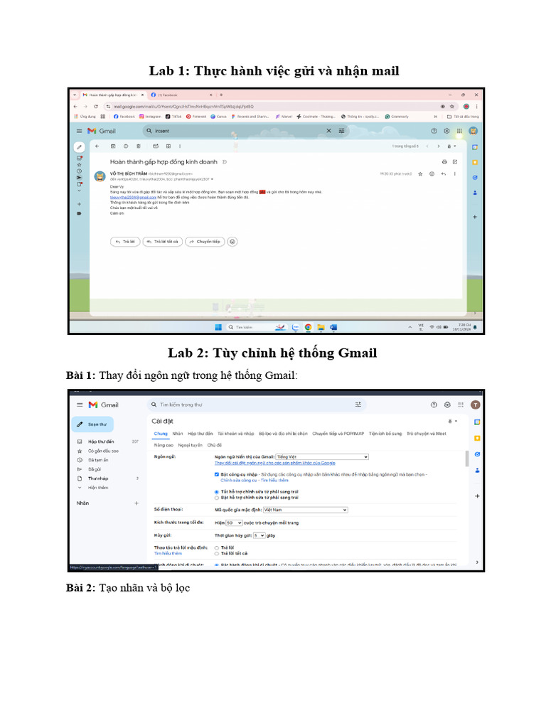 Bài LAB - EMAIL MKT | PDF