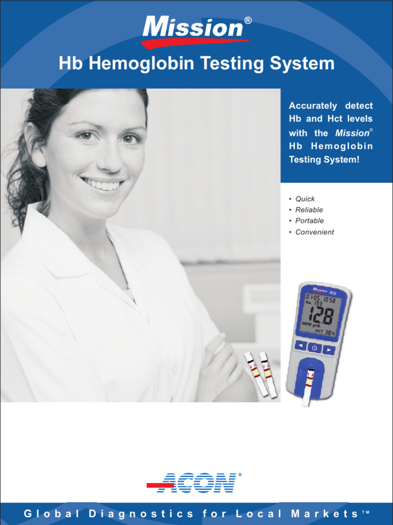 Mission HB Hemoglobin Testing System Sell Sheet 102714 | PDF ...