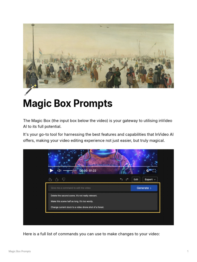 Magic Box Prompts | PDF