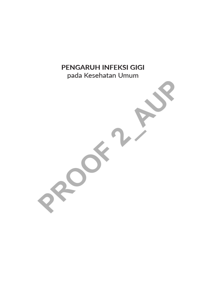 Dampak Infeksi Gigi pada Kesehatan Umum | PDF