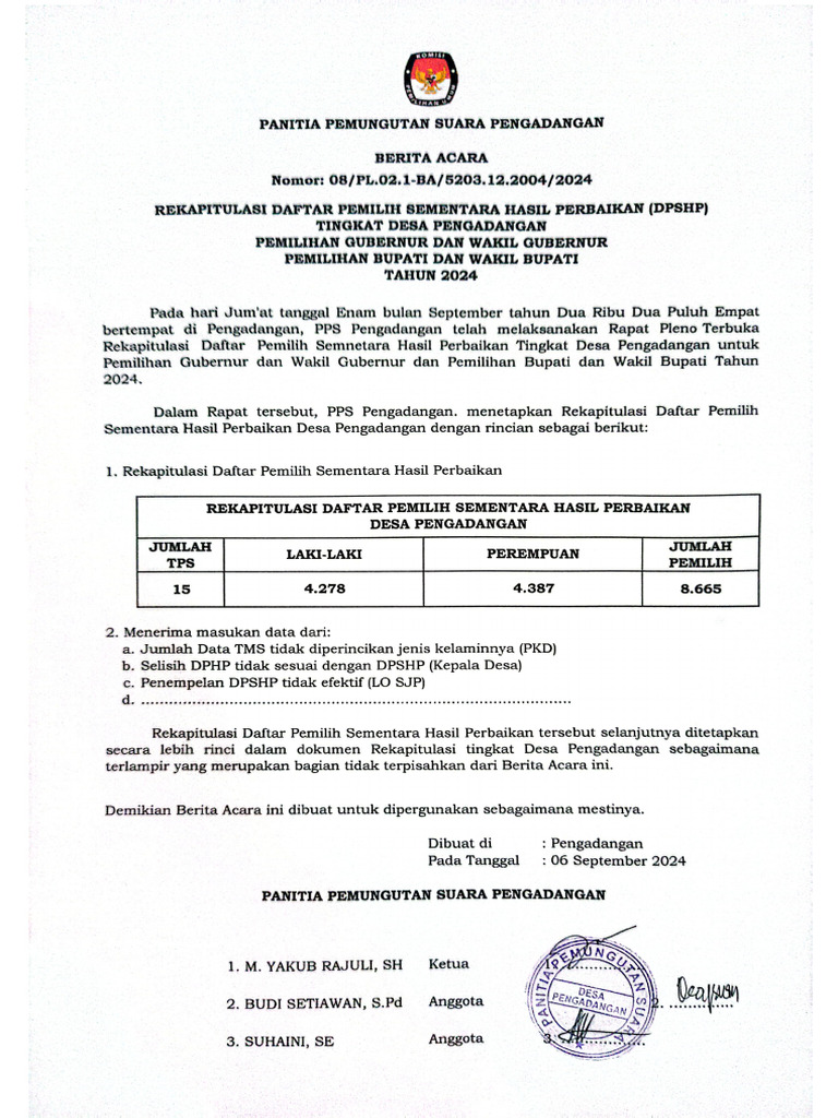 Ba DPSHP Pengadangan PDF | PDF