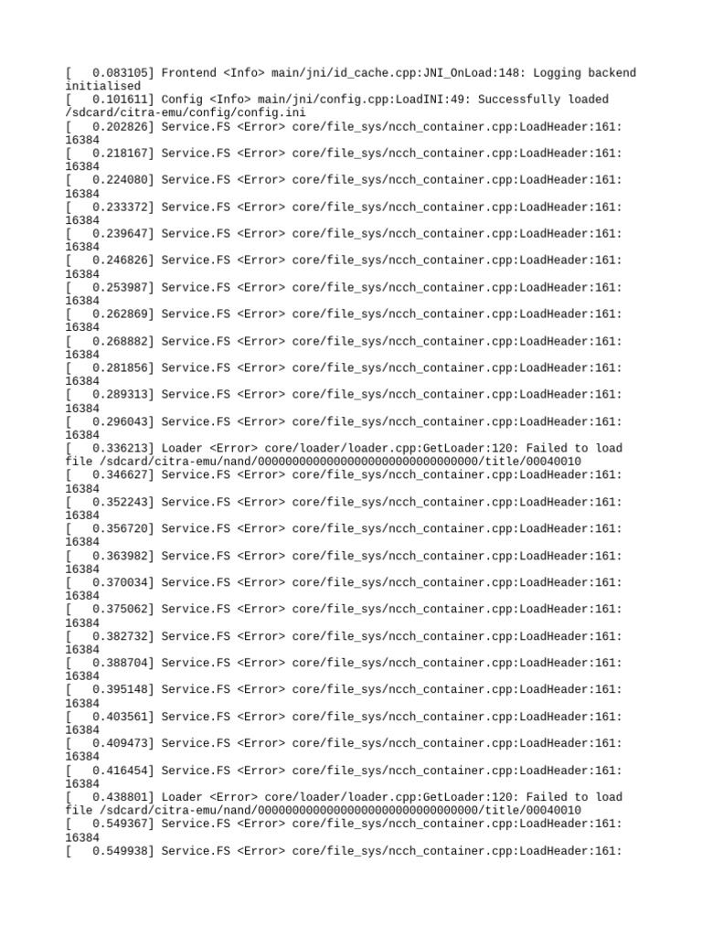 Citra Log | PDF | Graphics Processing Unit | Operating System Technology