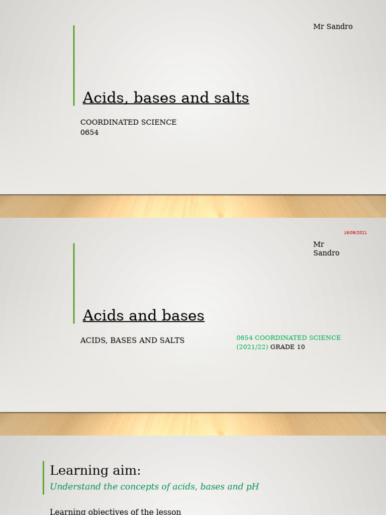 Understanding Acids, Bases, and Salts | PDF | Hydroxide | Acid