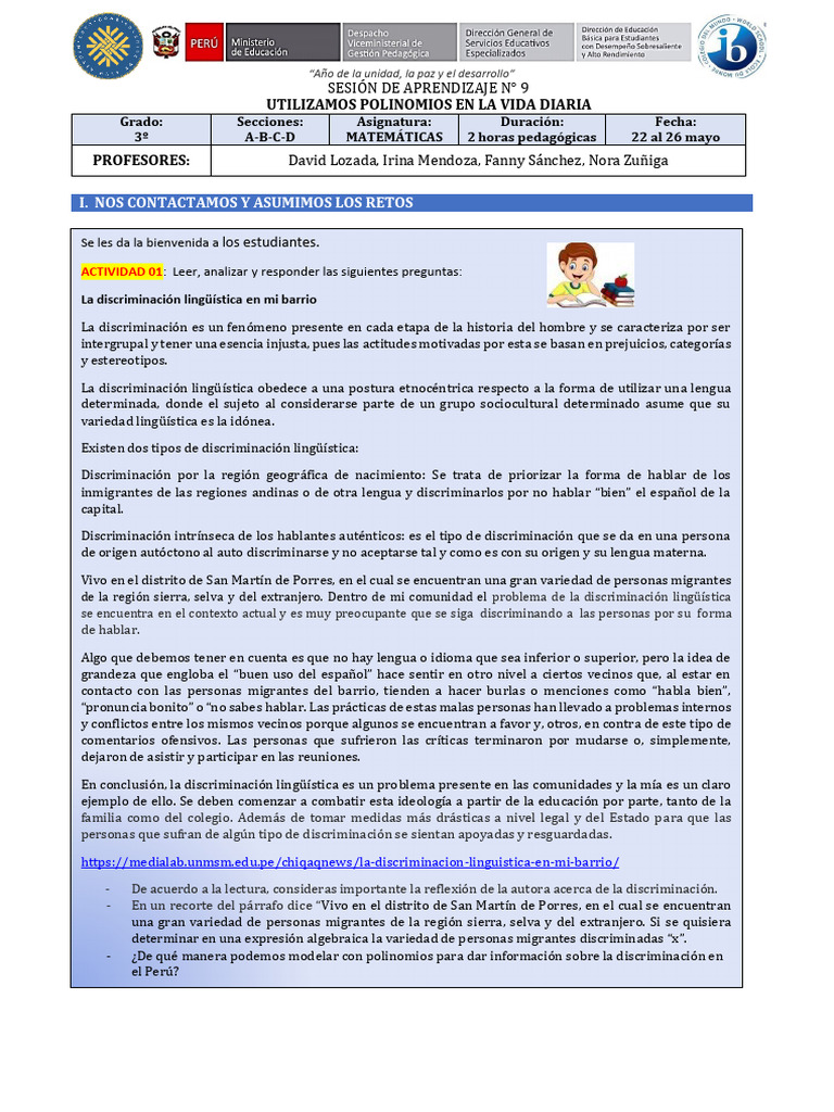 Dmpa 9 | PDF | Números | Ecuaciones