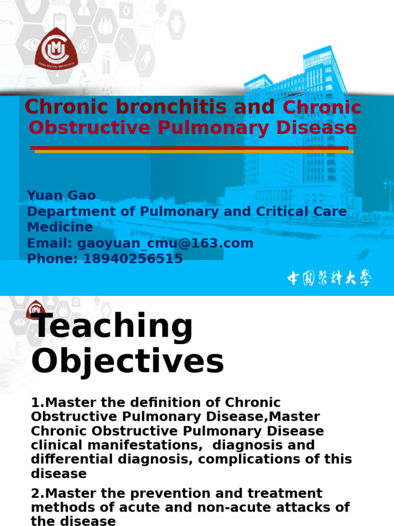 2024.04.01 Chronic Bronchitis and COPD | PDF | Chronic Obstructive ...