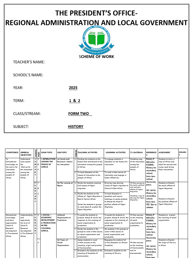 2025 SCHEME HISTORY F2 | PDF | Liberal Arts Education | Cognition