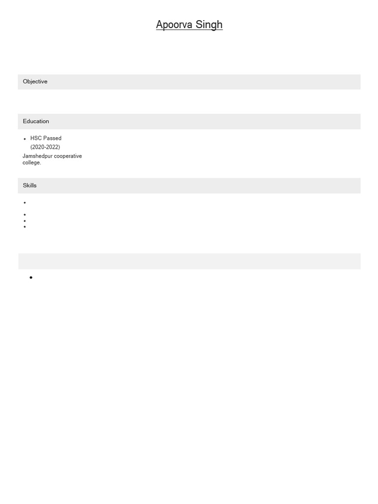 Apoorva Resume | PDF