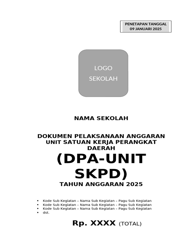 DPA 2025 untuk SMP Negeri 1 Banjarnegara | PDF