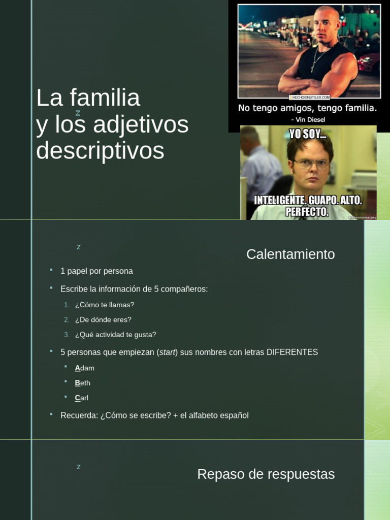 4 La Familia y Los Adjetivos Descriptivos | PDF | Lisa Simpson | Serie ...