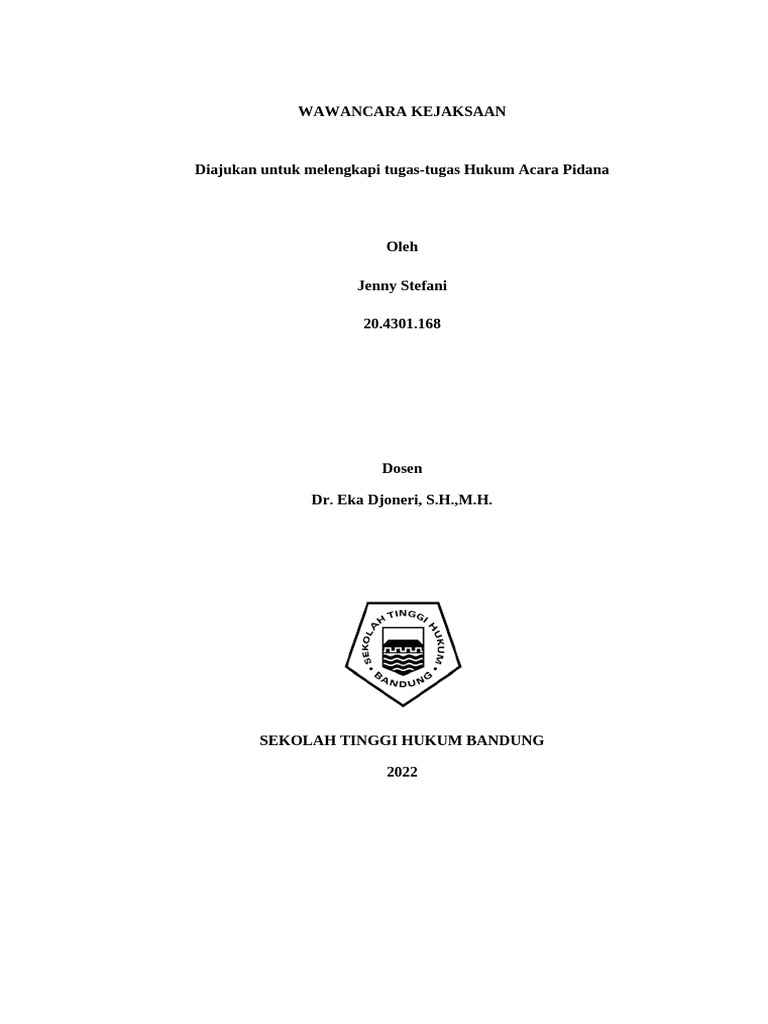 Proses Penuntutan Kejaksaan Pidana | PDF
