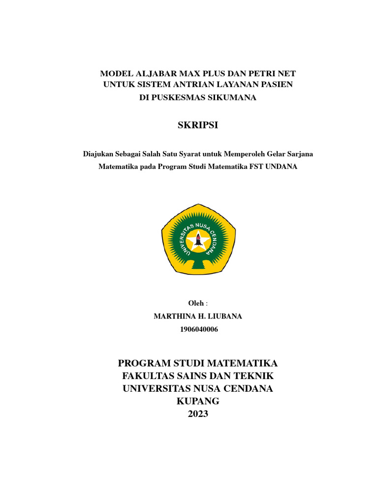 Skripsi Model Antrian | PDF