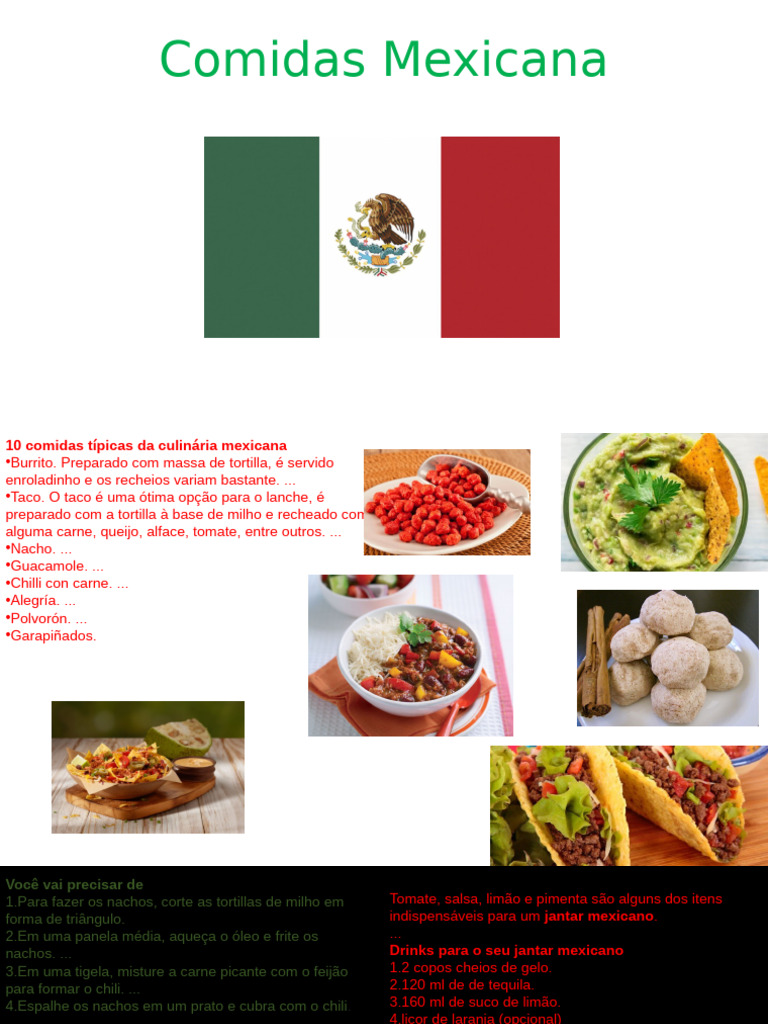 Comidas Mexicana | PDF
