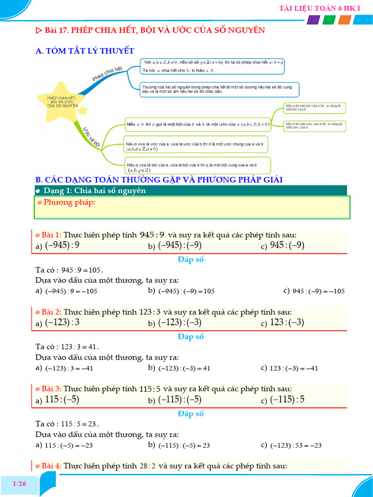 Phuong Phap Giai Toan So Nguyen Toan 6 Knttvcs PDF | PDF