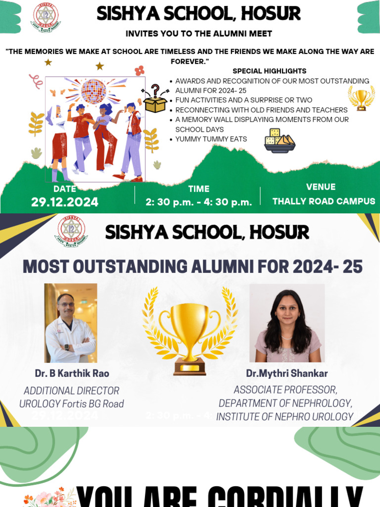 ALUMNI MEET 2024 | PDF