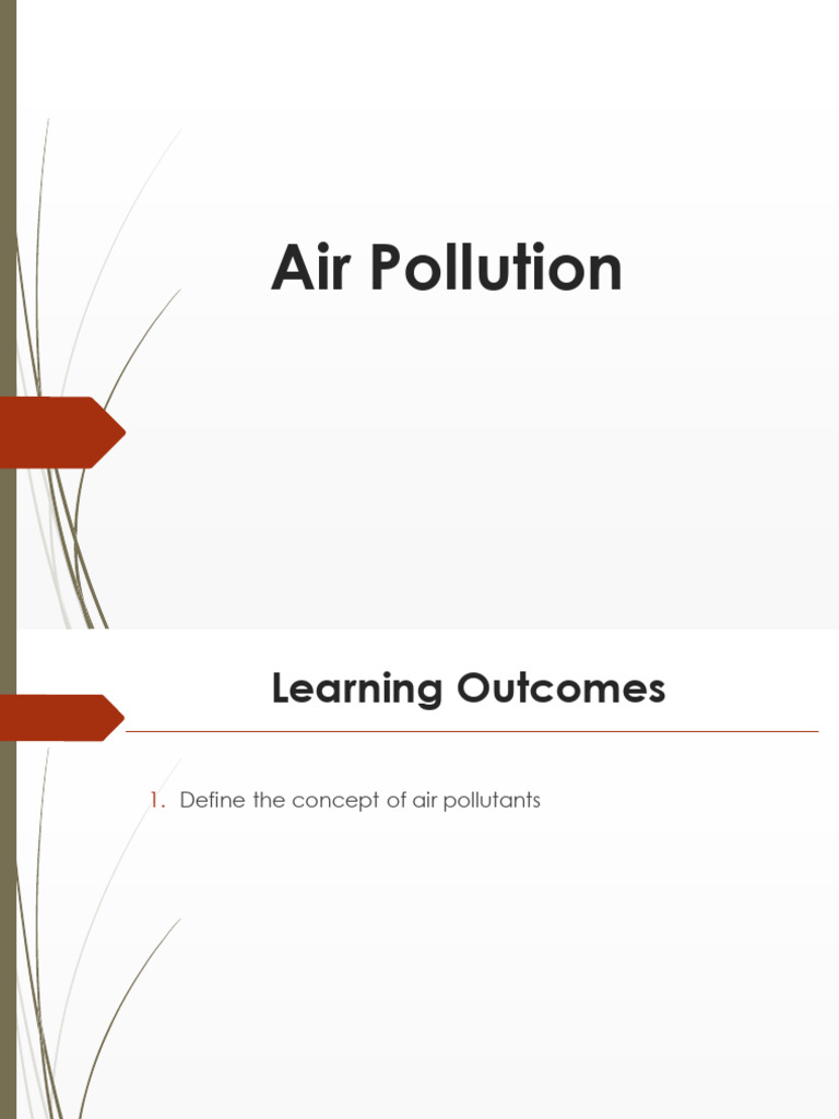 Understanding Air Pollution Basics | PDF | Atmosphere Of Earth | Gases