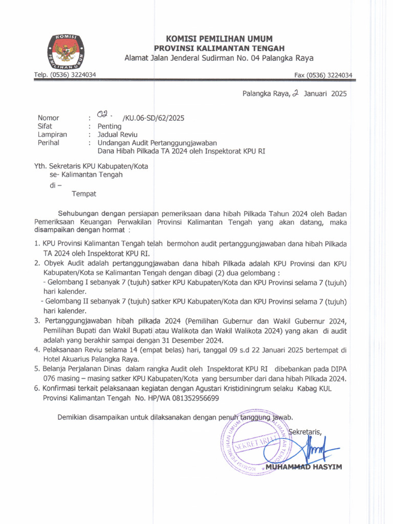Surat No. 02.KU.06-SD.62.2025 | PDF