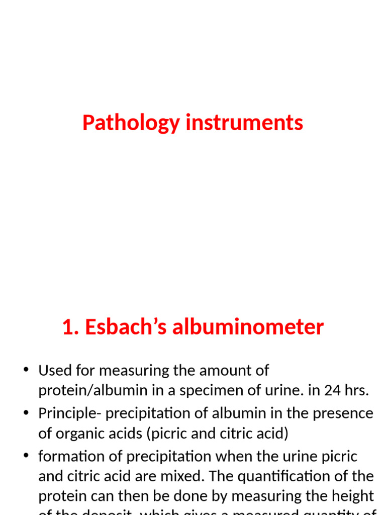 Pathology Instruments | PDF | Blood Plasma | Tissue (Biology)