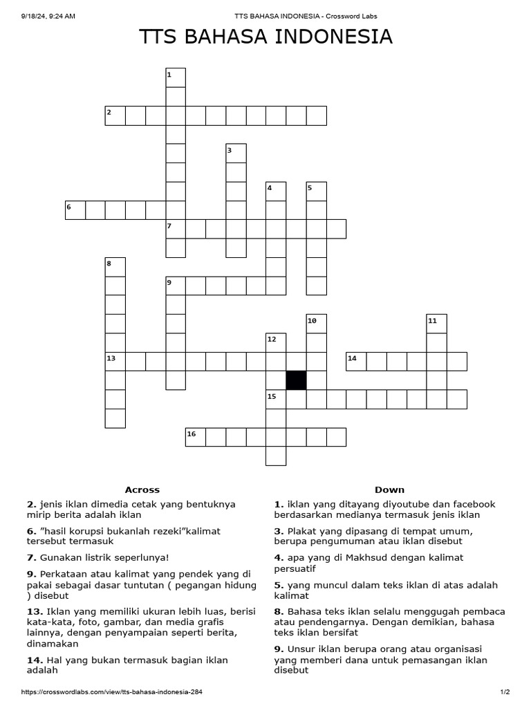 TTS BAHASA INDONESIA - Slogan Iklan Poster | PDF