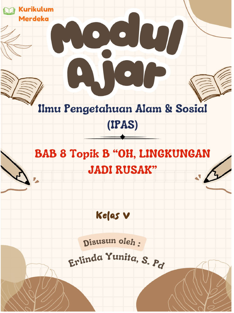 5. Modul Ajar Kumer-IPAS-5-ERLINDA YUNITA, S. Pd_sd1karpel | PDF