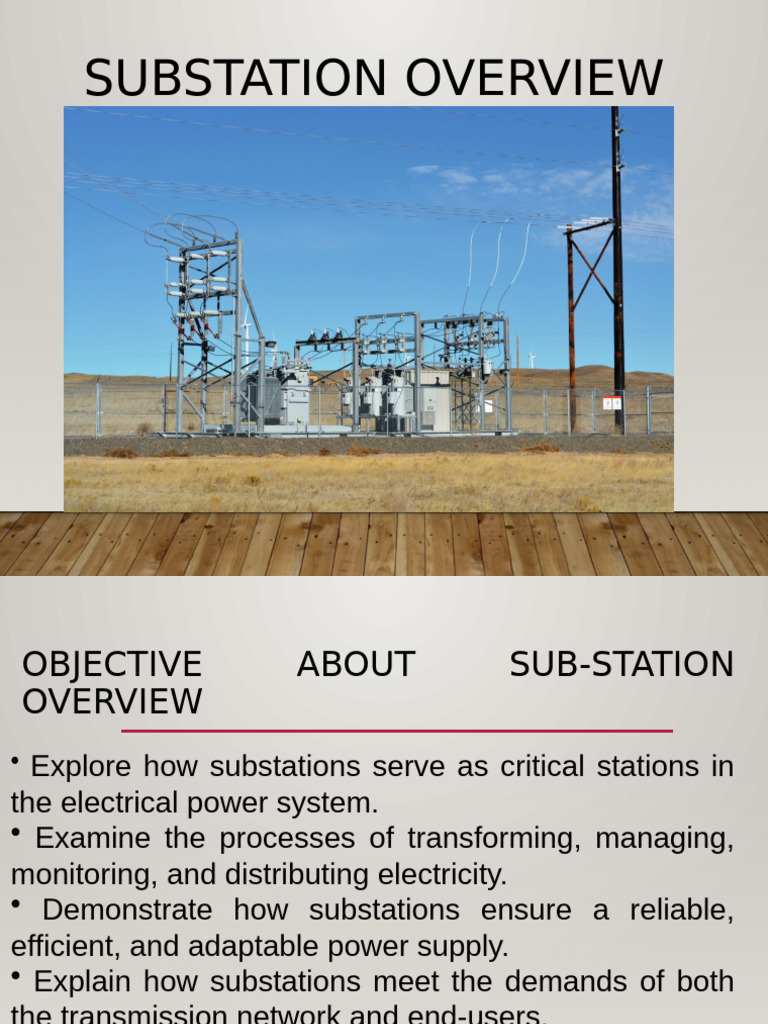 Substation Overview Presentation 24 25 | PDF | Electric Power ...