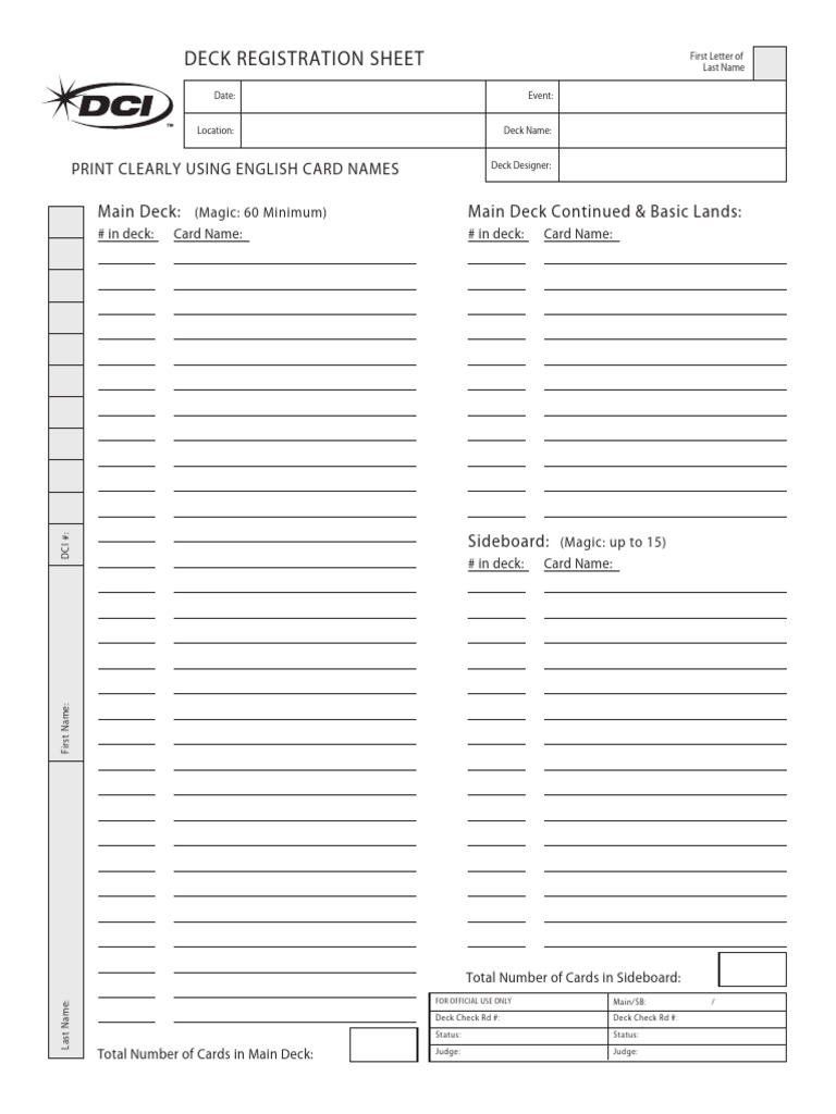 Amalia Vampire Deck-Registration | PDF