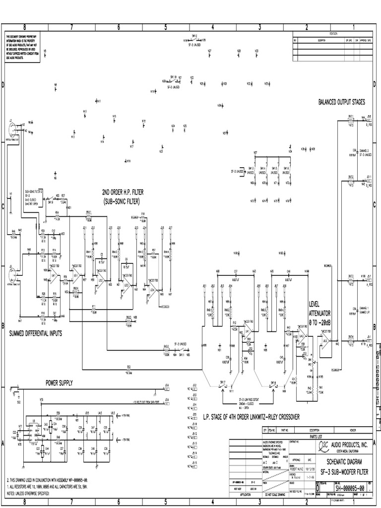 QSC SF 3 Schematic | PDF