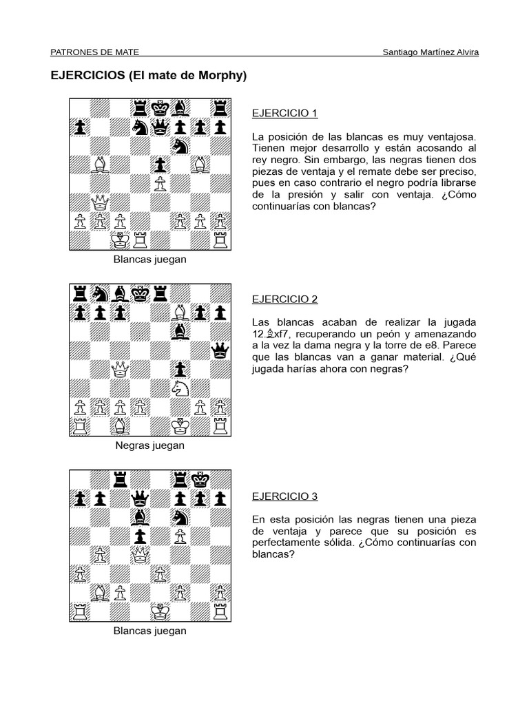 MATE Morphy | PDF | Juegos tradicionales | Juegos competitivos