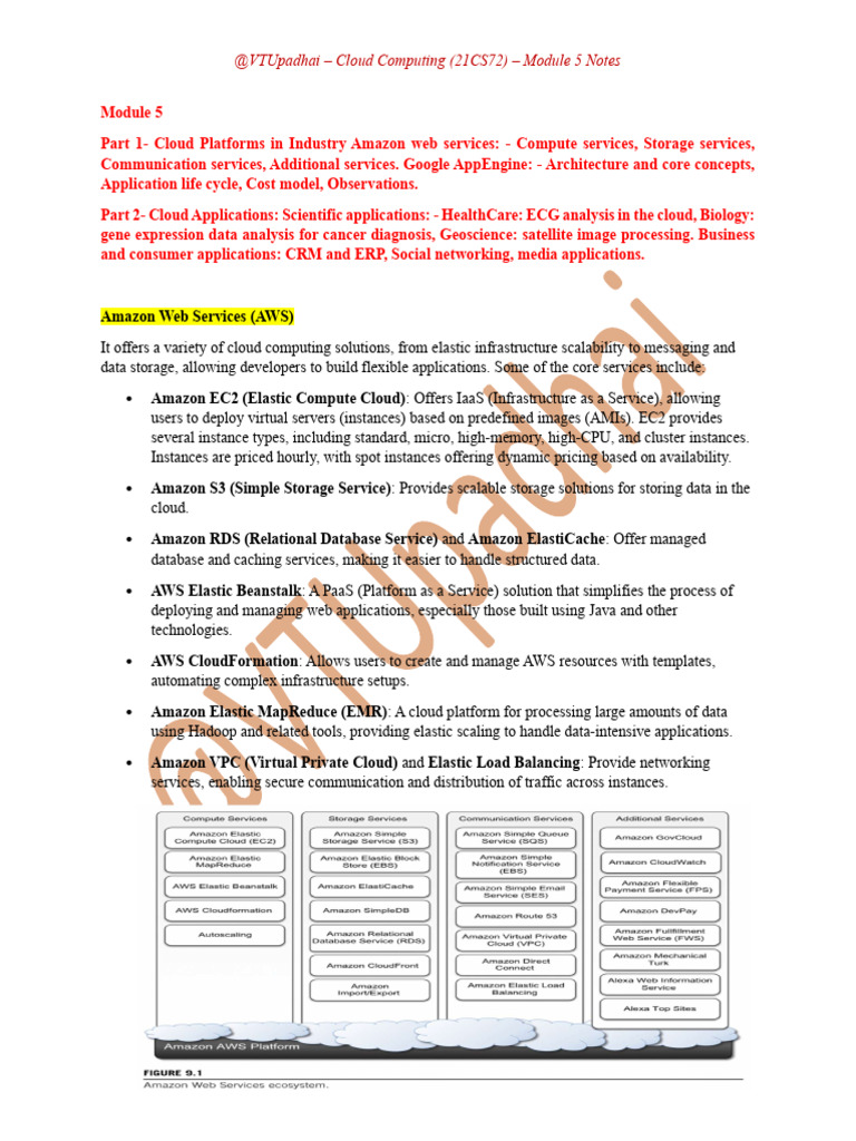 cc mod 5 | PDF | Cloud Computing | Cache (Computing)