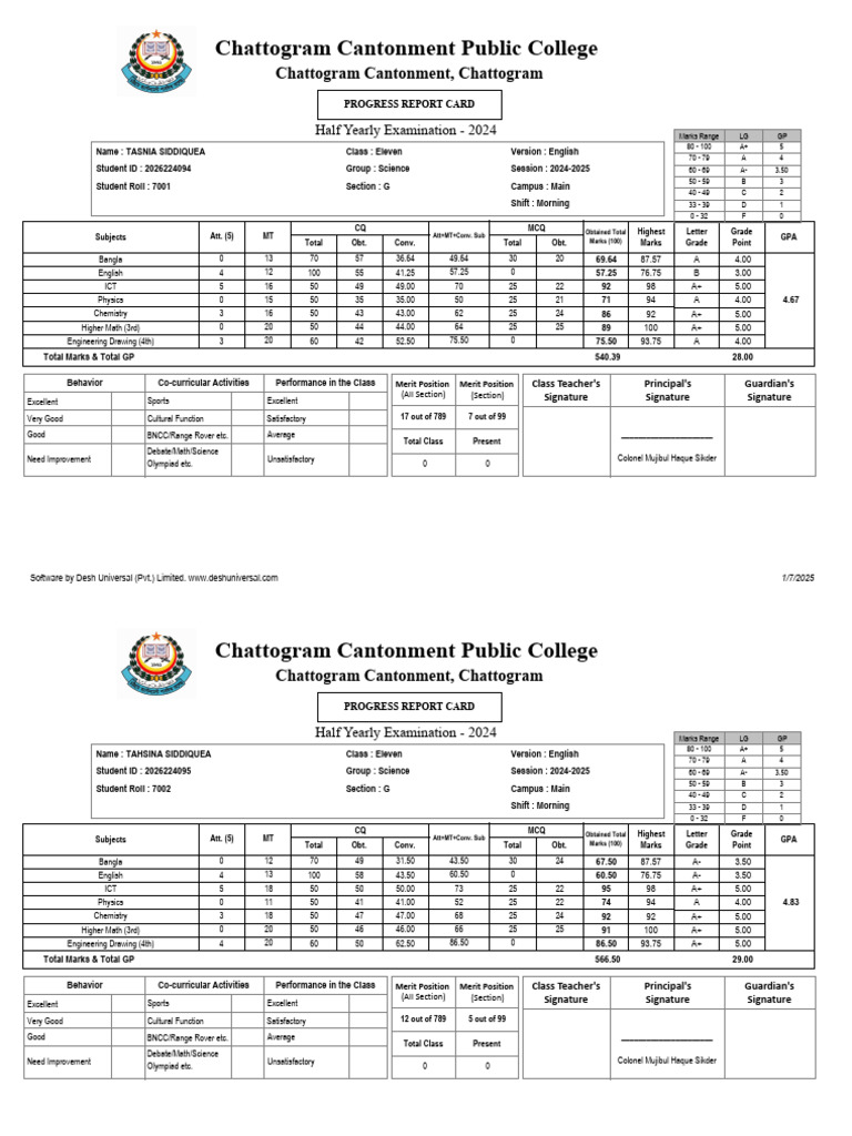 Chattogram Cantonment Public College | PDF | Inquiry | Science