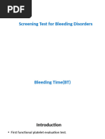 Bleeding Time & Clotting Time | PDF