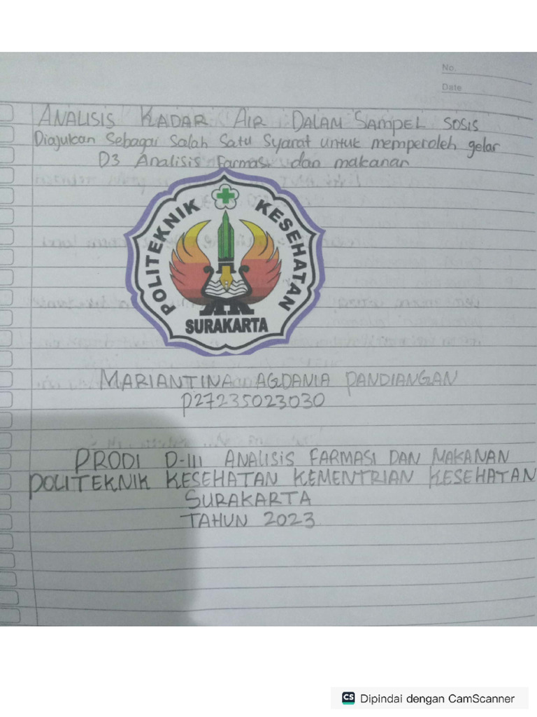 Mariantina Agdania Pandiangan 1A P27235023030 | PDF