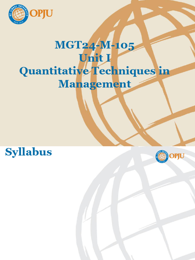 Unit 1-QTM-Introduction To Statistics-MBA 1 | PDF | Statistics | Economics