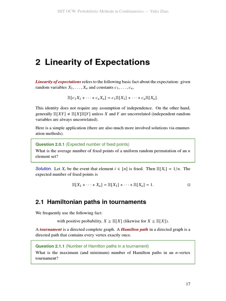 probabilistic method (2) | PDF | Discrete Mathematics | Mathematical Concepts