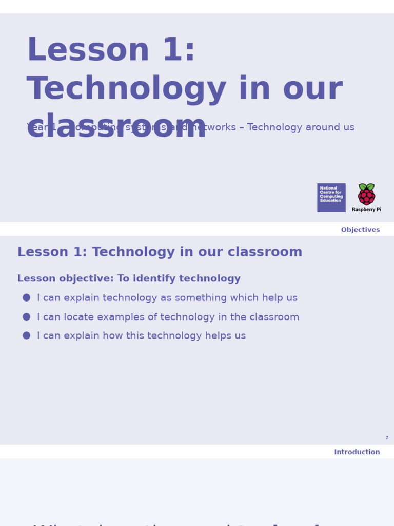 L1 Slides - Technology Around Us - Y1 | PDF | Computing