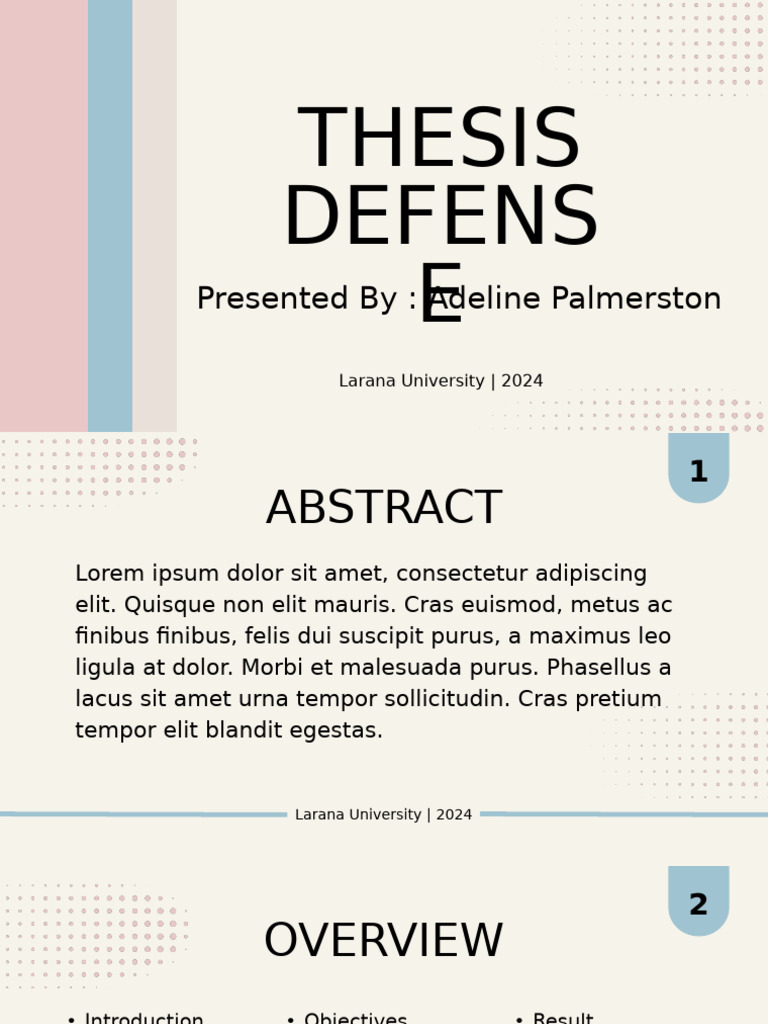 Larana University Thesis Defense 2024 | PDF | Methodology | Procedural ...