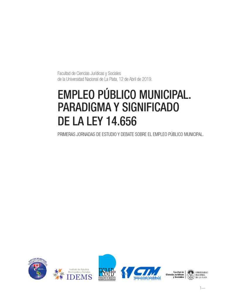 2- Libro Ley Municipal 14656 | PDF | Organización Internacional del ...