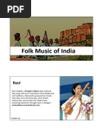 State-wise Folk Music of India | PDF