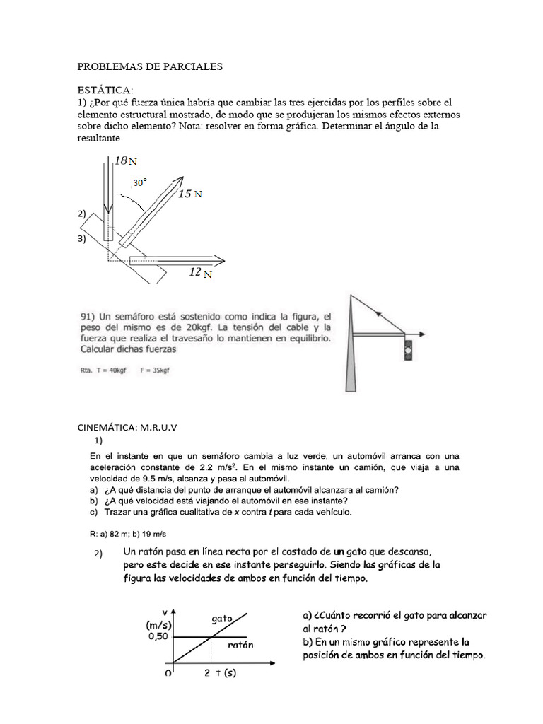Problemas de Parciales | PDF