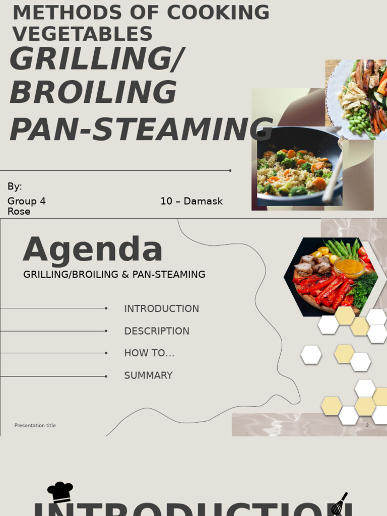 Cooking Methods for Vegetables: Grilling & Steaming | PDF | Grilling ...