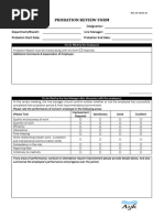 Confirmation of Probation Performance: Evaluation / Comments | PDF ...