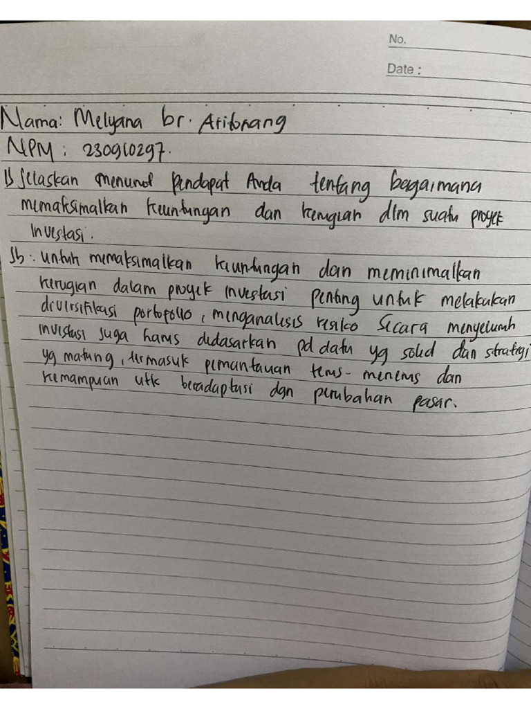 Melyana BR Aritonang Tugas Pertemuan 1 | PDF