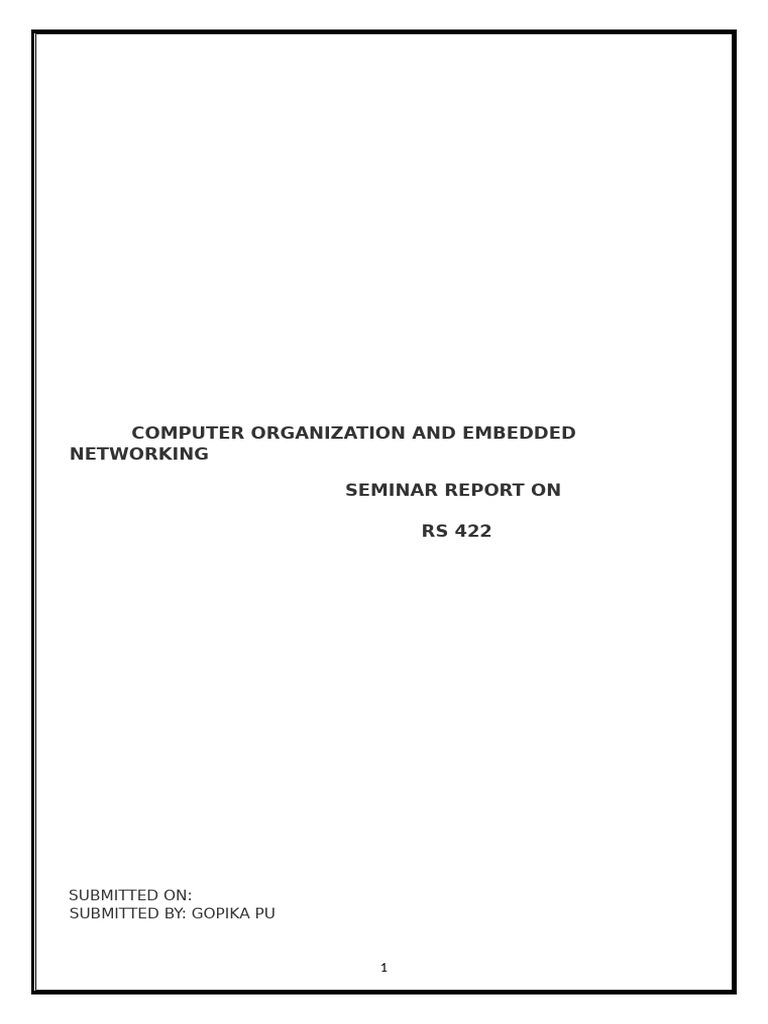 RS-422 Interface Overview and Benefits | PDF | Computing ...