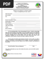 PARENTAL CONSENT FORM - Template Pursuant To Annex C of DepEd Order No ...