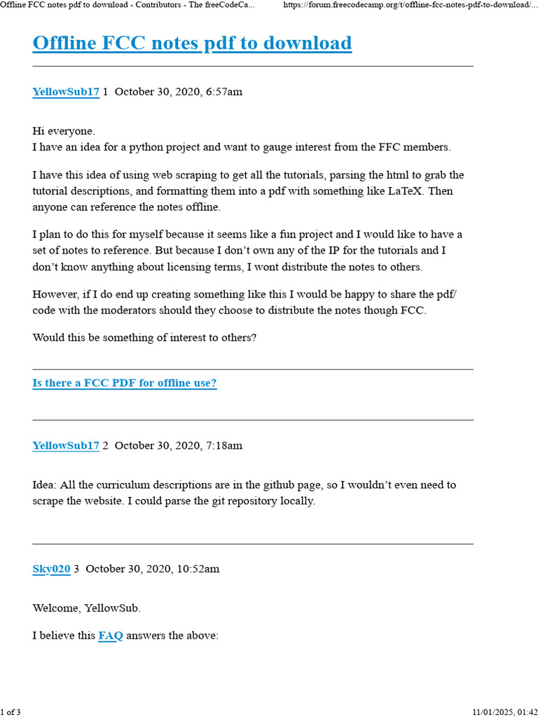Offline FCC Notes PDF To Download - Contributors - The freeCodeCamp ...