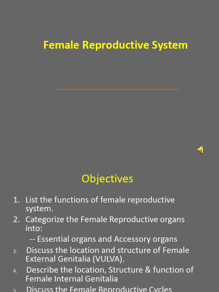 UNit 6 A Female Reproductive System | PDF | Menstrual Cycle | Ovary