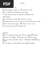 Ed Sheeran's "Perfect" Lyrics | PDF