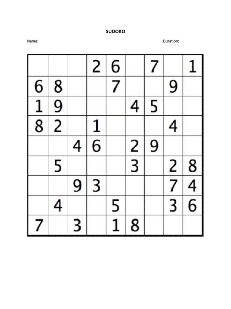 SUDOKO | PDF
