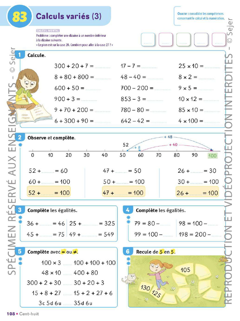 Vivre Les Math (6) Nathan CE1 | PDF