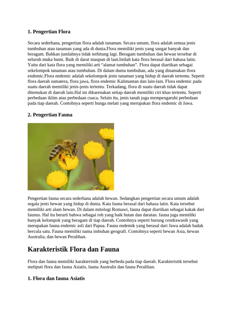 Flora Fauna | PDF