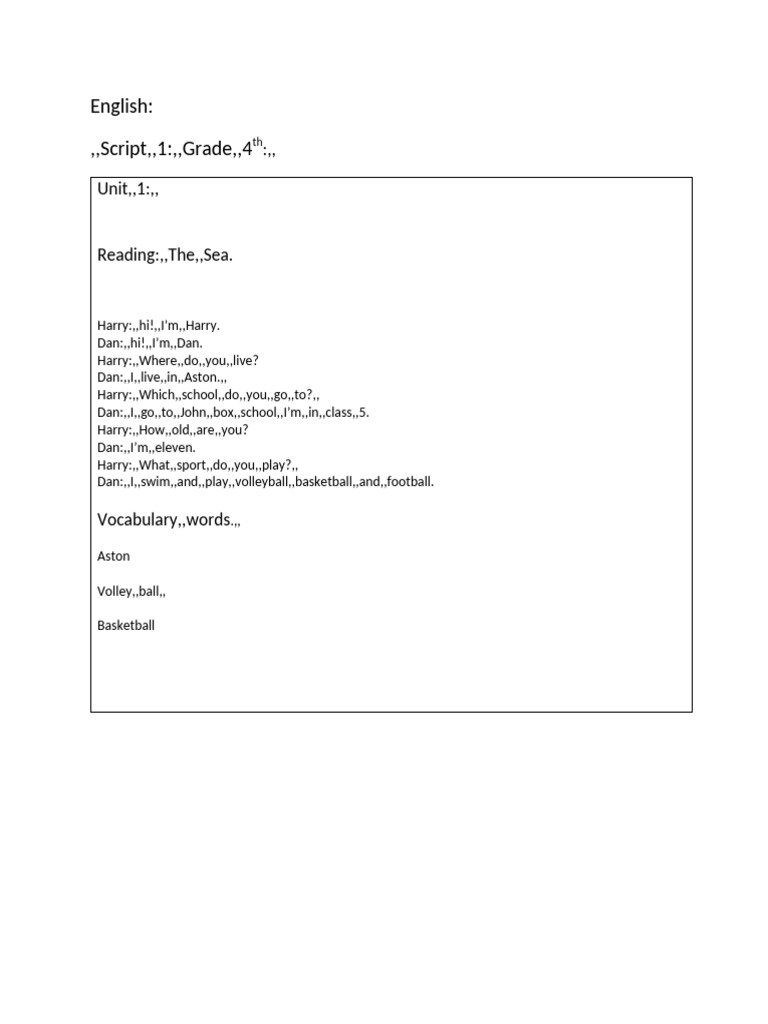 Script Grade 4th 9 Scripts Approved | PDF